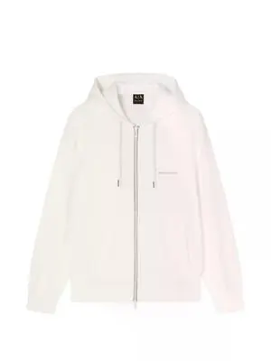 Armani Exchange Logo Patch Zip-up Hoodie