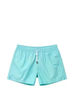 Fedeli Micro-patterned Drawstring Swim Shorts