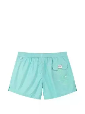 Fedeli Micro-patterned Drawstring Swim Shorts