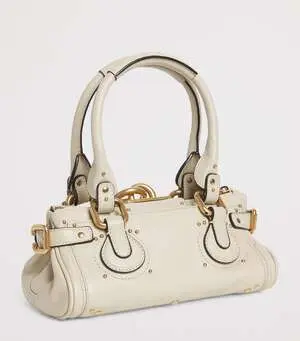 Chloé Small Leather Paddington Top-handle Bag - Beige