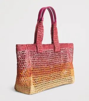 Chloé Raffia East-west Tote Bag - Orange