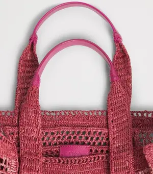 Chloé Raffia East-west Tote Bag - Orange