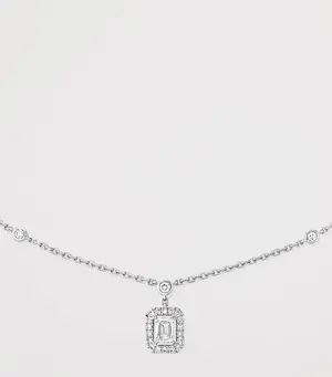 Messika My Twin Trilogy White Gold And Diamond Necklace
