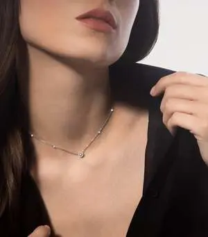 Messika Joy Xs White Gold And Diamond Necklace