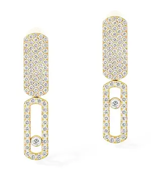 Messika Imperial Move Diamond Earrings - Gold