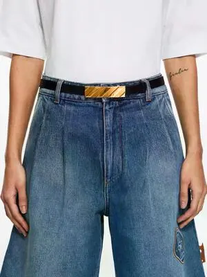 Off-White Diagonal Metal-buckle Belt