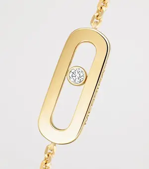Messika Move Uno Yellow And Diamond Chain Bracelet
