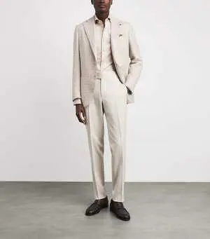 Isaia Cotton Jersey Shirt - Beige