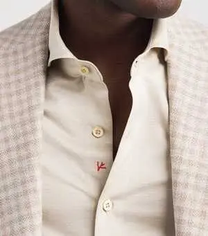 Isaia Cotton Jersey Shirt - Beige
