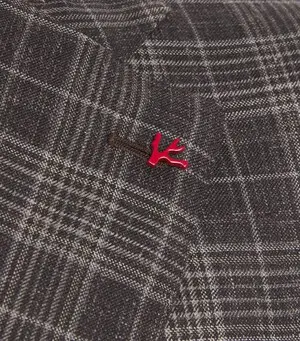 Isaia Wool-cashmere-silk-linen Check Blazer