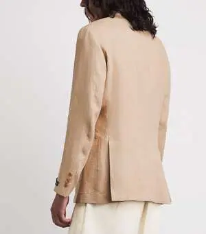 Polo Ralph Lauren Linen Tailored Blazer - Brown