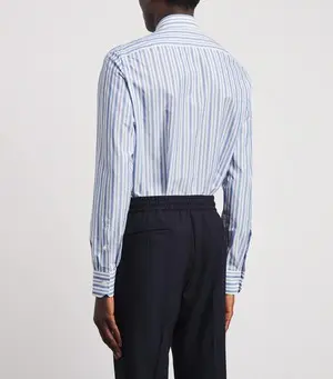 Isaia Cotton Stripe Shirt