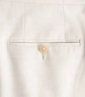 Isaia Wool-silk-linen Blend Tailored Trousers