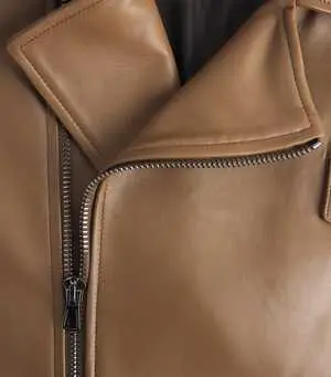 Isaia Lamb Suede Motorcycle Jacket