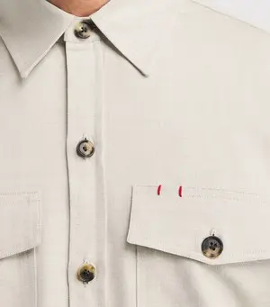 Isaia Wool-blend Overshirt