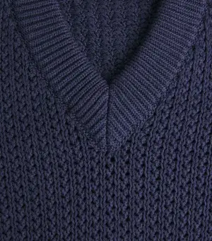 Isaia Silk-cotton V-neck Sweater