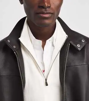 Isaia Silk-cashmere Quarter-zip Sweater