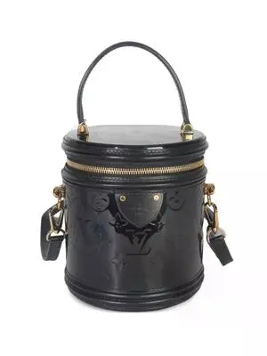 LOUIS VUITTON Monogram Vernis Cannes Leather Handbag - Black