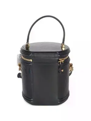 LOUIS VUITTON Monogram Vernis Cannes Leather Handbag - Black