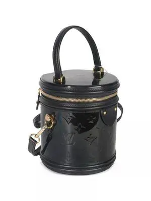 LOUIS VUITTON Monogram Vernis Cannes Leather Handbag - Black
