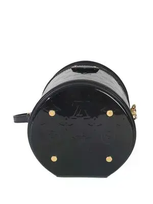 LOUIS VUITTON Monogram Vernis Cannes Leather Handbag - Black