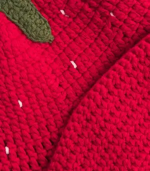 Monnalisa Cotton Crochet Strawberry Hat