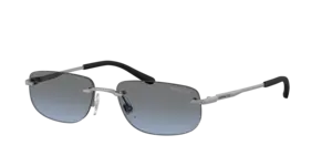 ARNETTE Aviator Sunglasses - Blue Gradient Grey