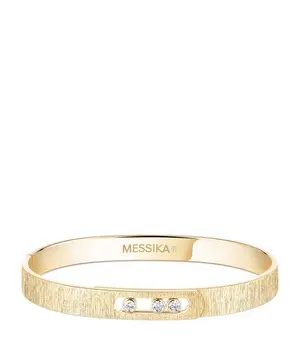 Messika Move Noa Diamond And Yellow Bangle - Gold