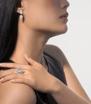 Messika Fiery White Gold And Diamond Trio Ring