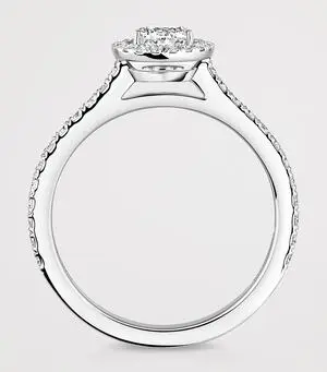 Messika Joy 18 Karat White Gold And Diamond Ring - Silver
