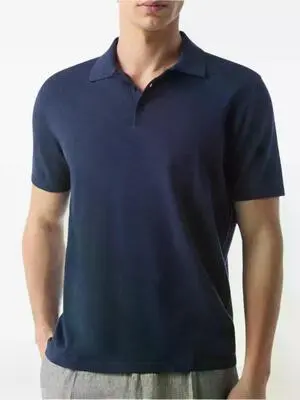 Corneliani Pima Ice Fine-knit Cotton Polo Shirt