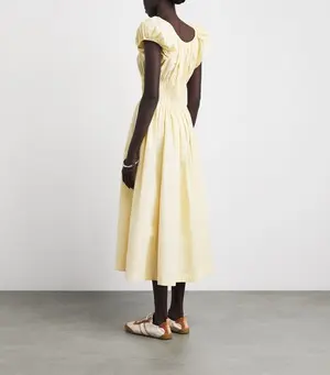 DÔEN Organic Cotton Quinn Midi Dress - Ivory