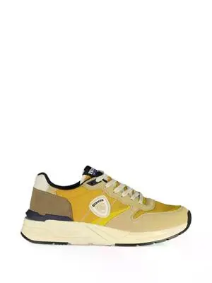 BLAUER. Logo-patch Low-top Sneakers - Yellow