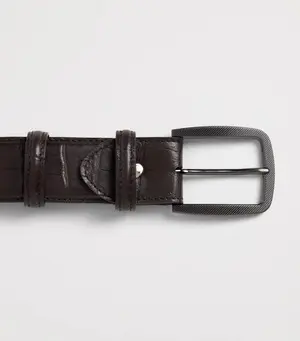 ELLIOT RHODES Alligator Leather Belt