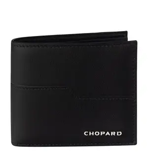 Chopard Mini Leather Heritage Bifold Wallet - Black