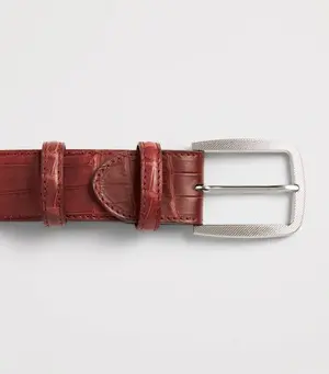 ELLIOT RHODES Alligator Leather Belt