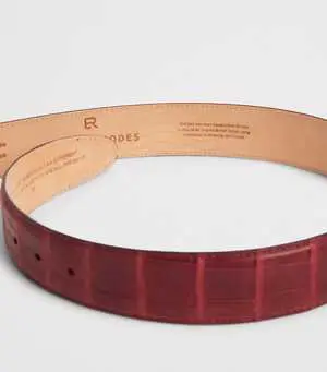 ELLIOT RHODES Alligator Leather Belt