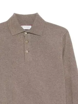 Brunello Cucinelli Cashmere Long-sleeve Polo Sweater
