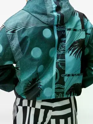 Versace Printed Nylon Hooded Windbreaker