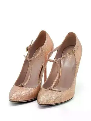 Gucci Beverly T-strap Heeled Pumps