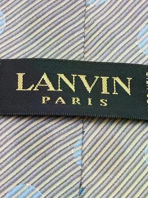 LANVIN Silk Tie With Circle Print