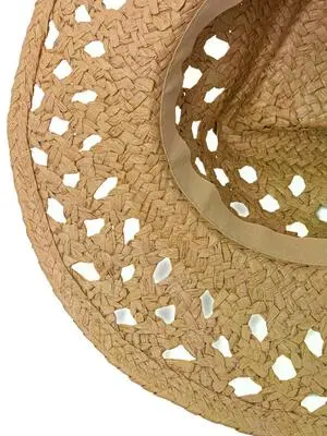 Lola Casademunt Perforated Woven Hat