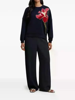 Ted Baker London Sanderr Graphic-appliqué Sweater