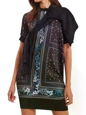 Ted Baker London Azzala Floral Print Boxy Dress