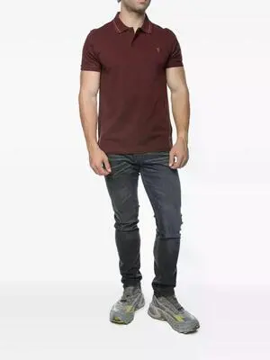 TRUSSARDI Logo-embroidered Piqué Polo Shirt