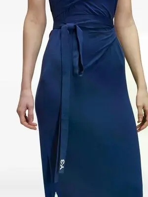 Y3 Belted Stripe-detail Dress