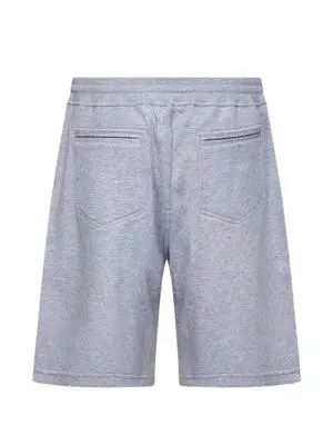 Brunello Cucinelli Ribbed Drawstring Waistband Shorts - Grey