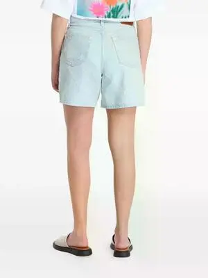 Calvin Klein Monogram Embroidered Denim Shorts