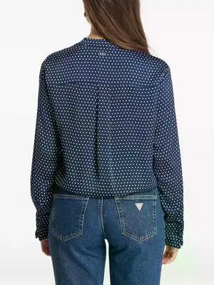 Michael Kors Polka-dot Long-sleeve Shirt