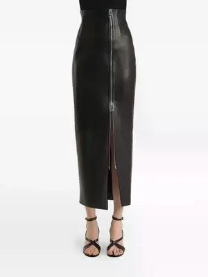Khaite Gres Skirt In Leather